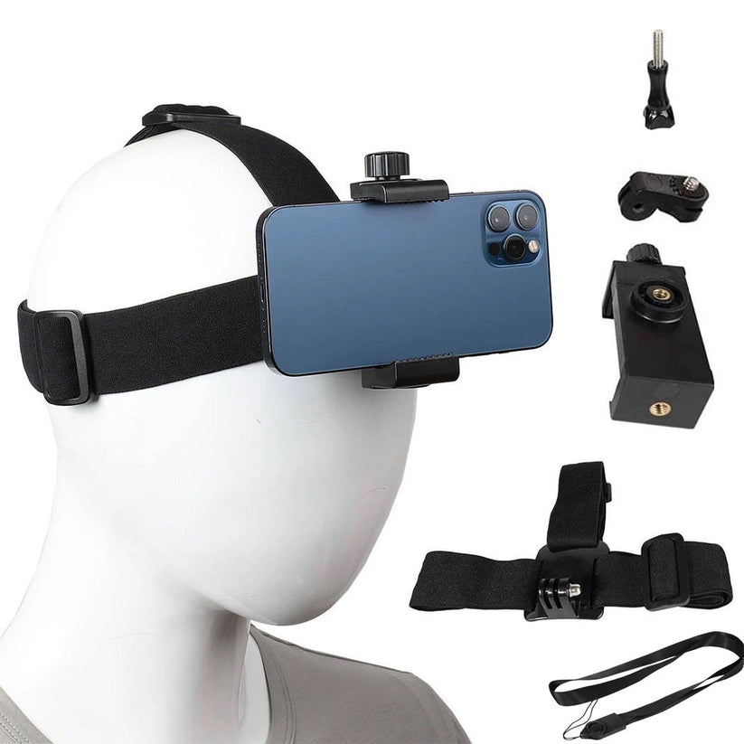 Head-Mounted Mobile Phone Holder, First-Person View Video Live Shootin ...