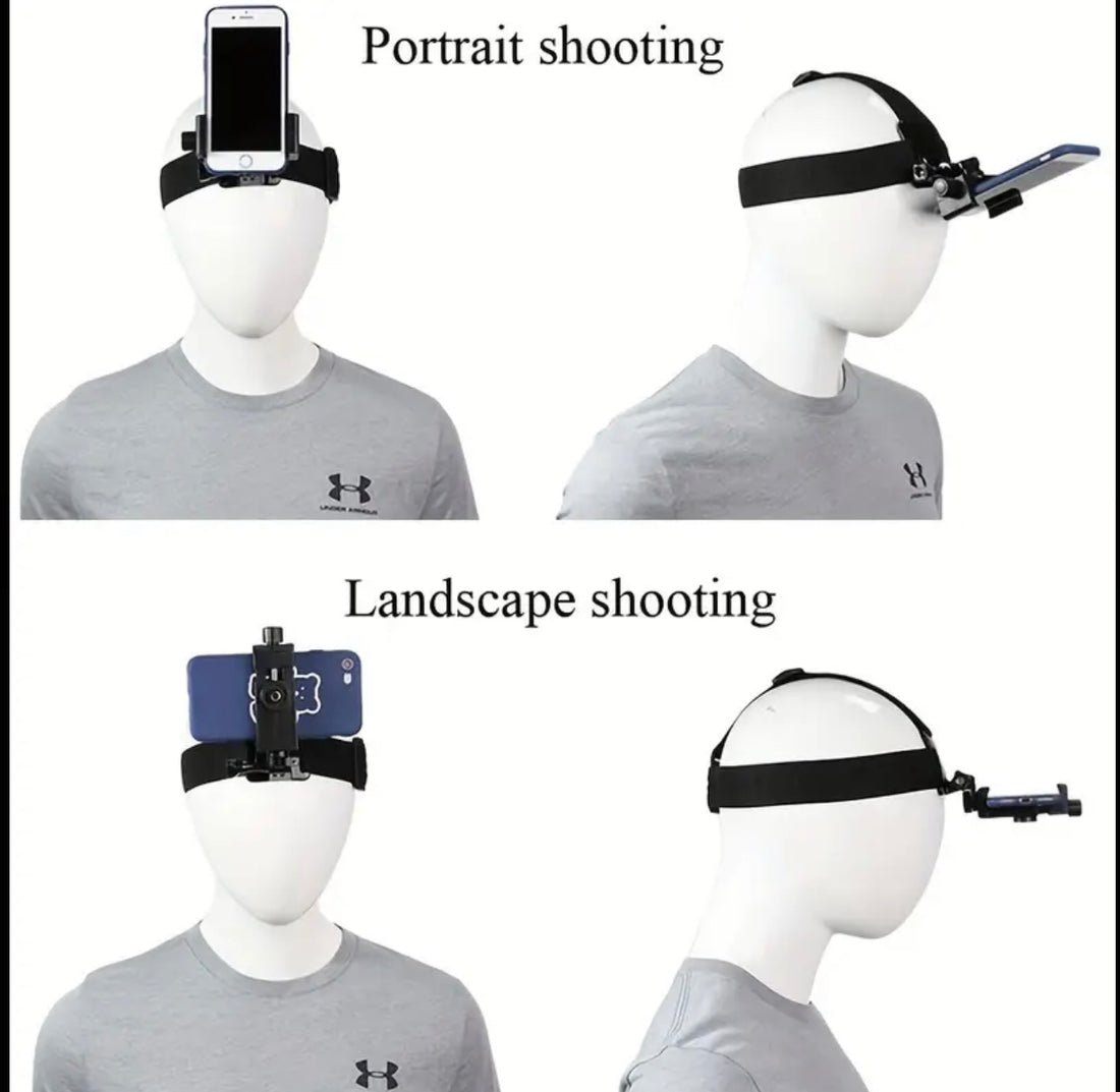 Head-Mounted Mobile Phone Holder, First-Person View Video Live Shootin ...